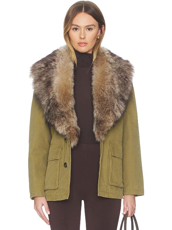 LOVERS AND FRIENDS Rosalia Padded Jacket with Faux Fur Trim